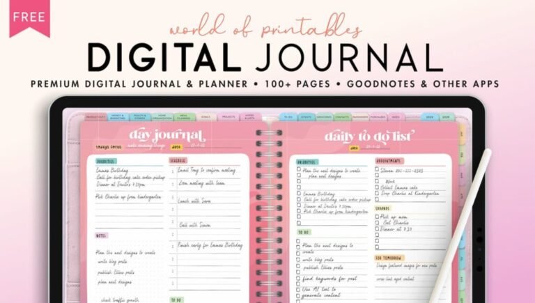 Revolutionize Your Daily Routine with a Digital Journal Template: A ...